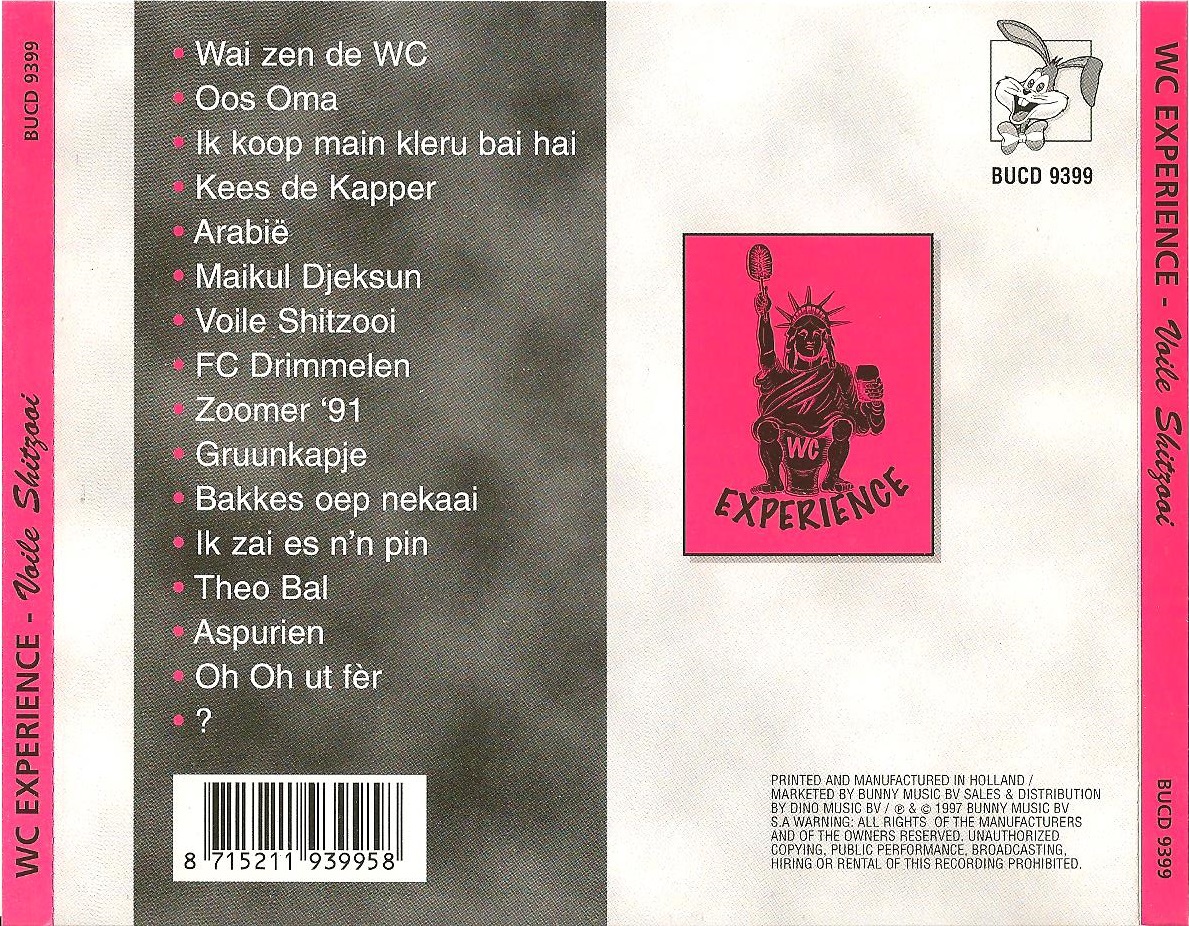 Wc Experience Voile Shitzooi V.2 : Back | CD Covers | Cover Century ...